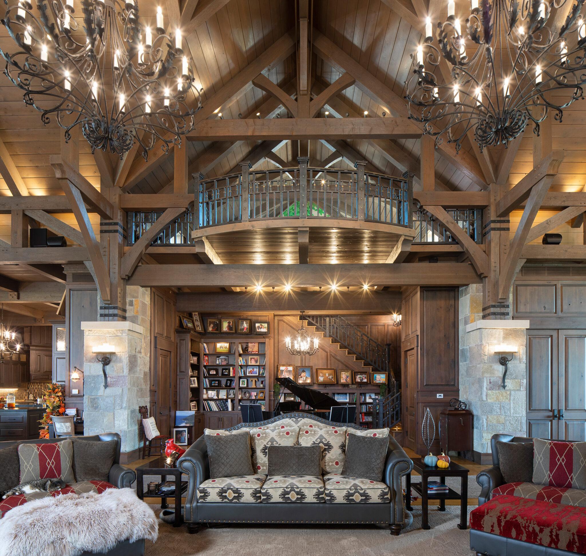 Magnificent Timber Frame Home - Perma-Chink Systems