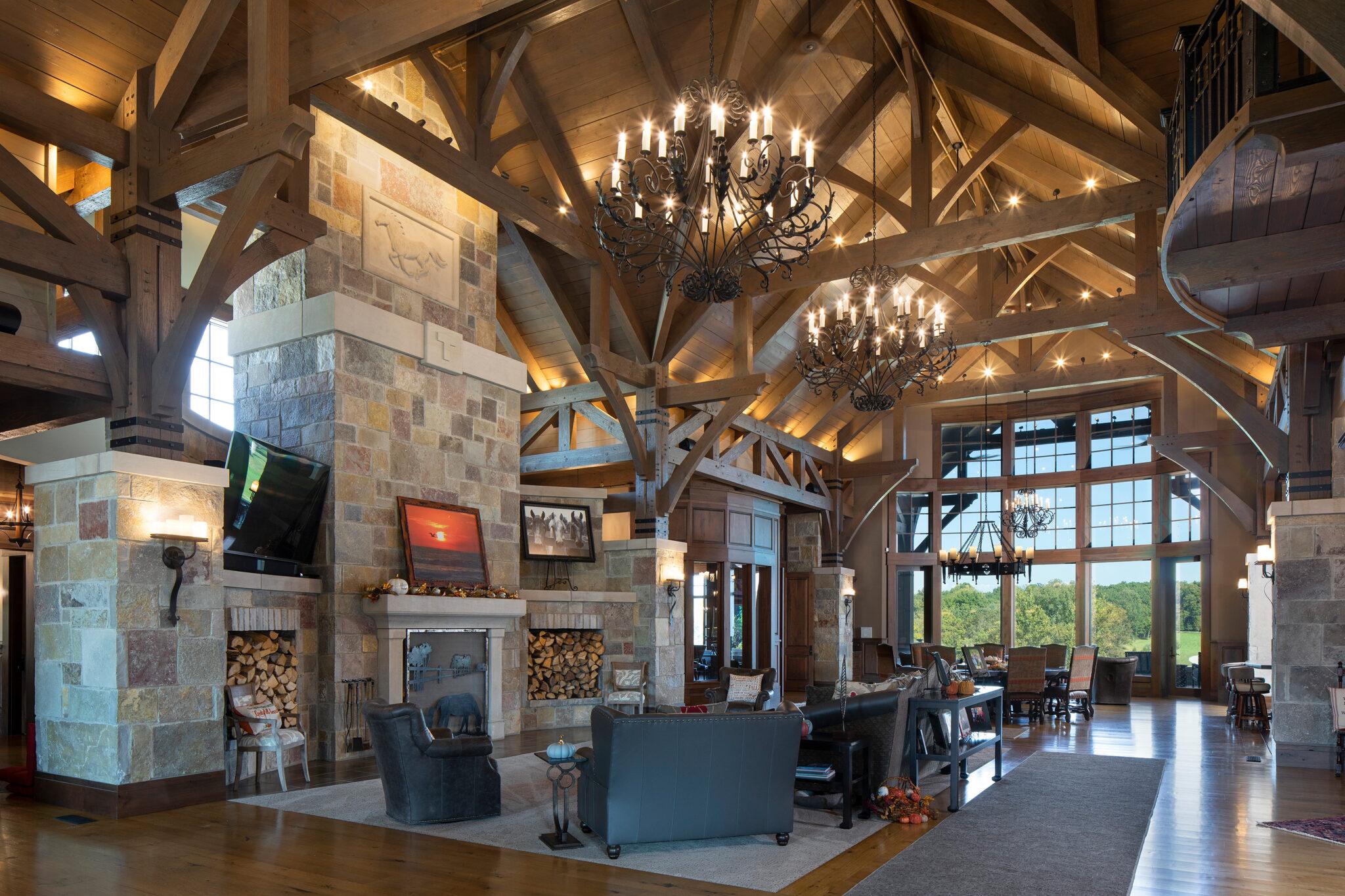Magnificent Timber Frame Home - Perma-Chink Systems