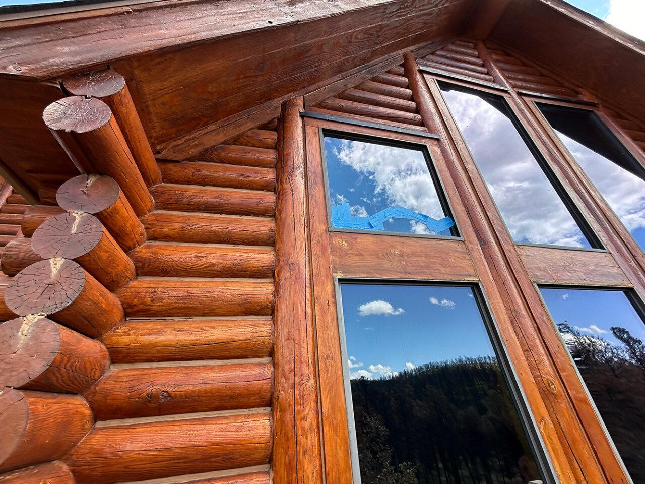 Our Log Home’s Survival Story from the Fire - Perma Chink Systems